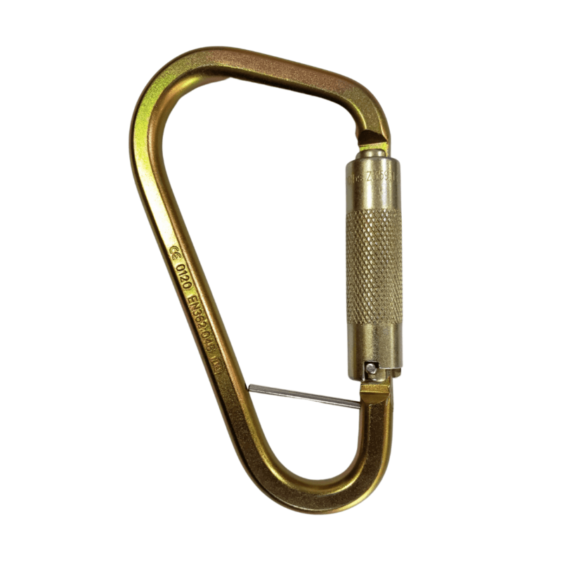 Chilemontaña.cl - Mosquetón Acero HMS 3 Tiempos ANSI-NFPA Anti-giro ...