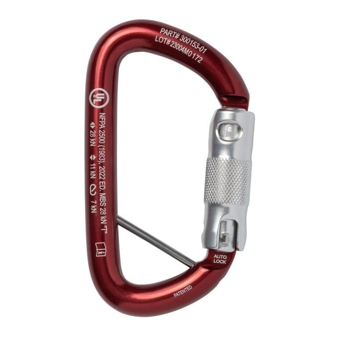 Chilemontaña.cl - Mosquetón Aluminio Tipo D 3 Tiempos 28kN Anti-Giro ...