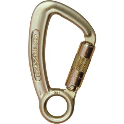 Chilemontaña.cl - Mosquetón Acero Tipo D 2 Tiempos 45kN Anti-Giro Kobra ...